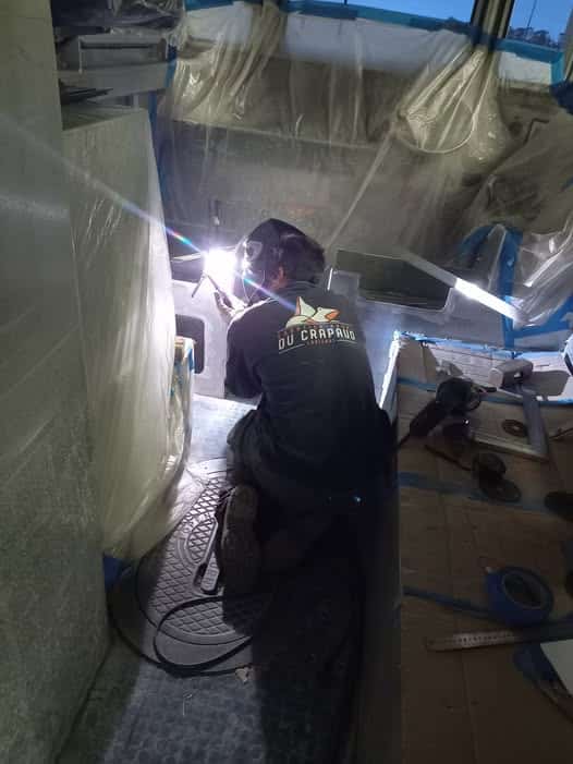 Soudure en cours ! - Chantier Naval du Crapaud